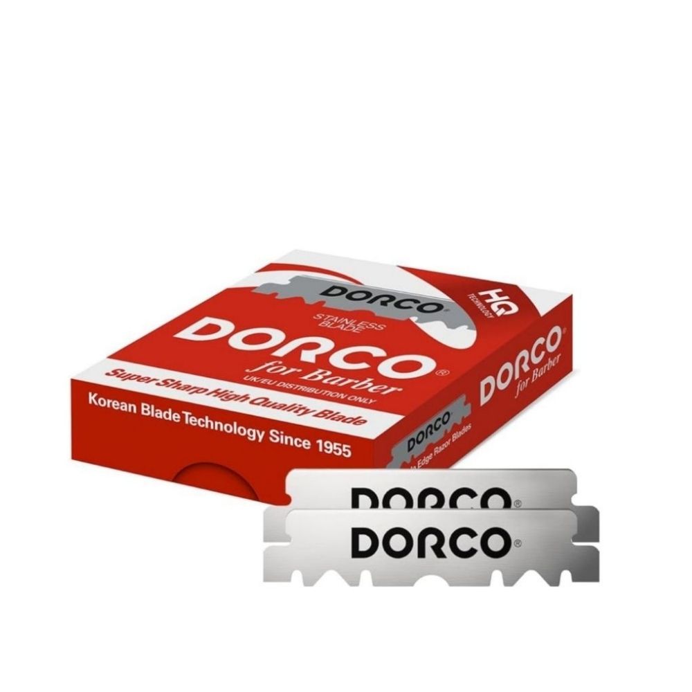 Dorco HST300R Single Edge Razor Blades - Red